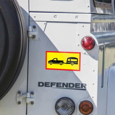 Trailer Hitch Warning Sticker - Stickers Factory