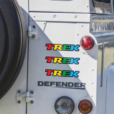 Trek Bikes Serif Outline Vinyl Decal Set - Stickers Factory